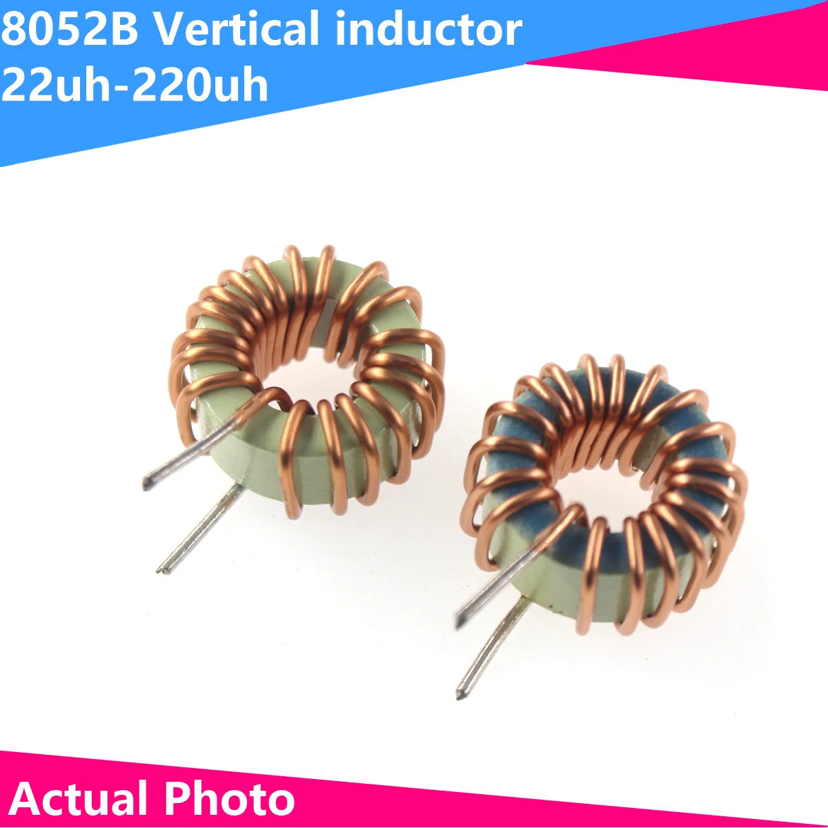 5pcs 20mm 8052B-100/68/48/33/22UH Blue Green Ring Multi Specification ...