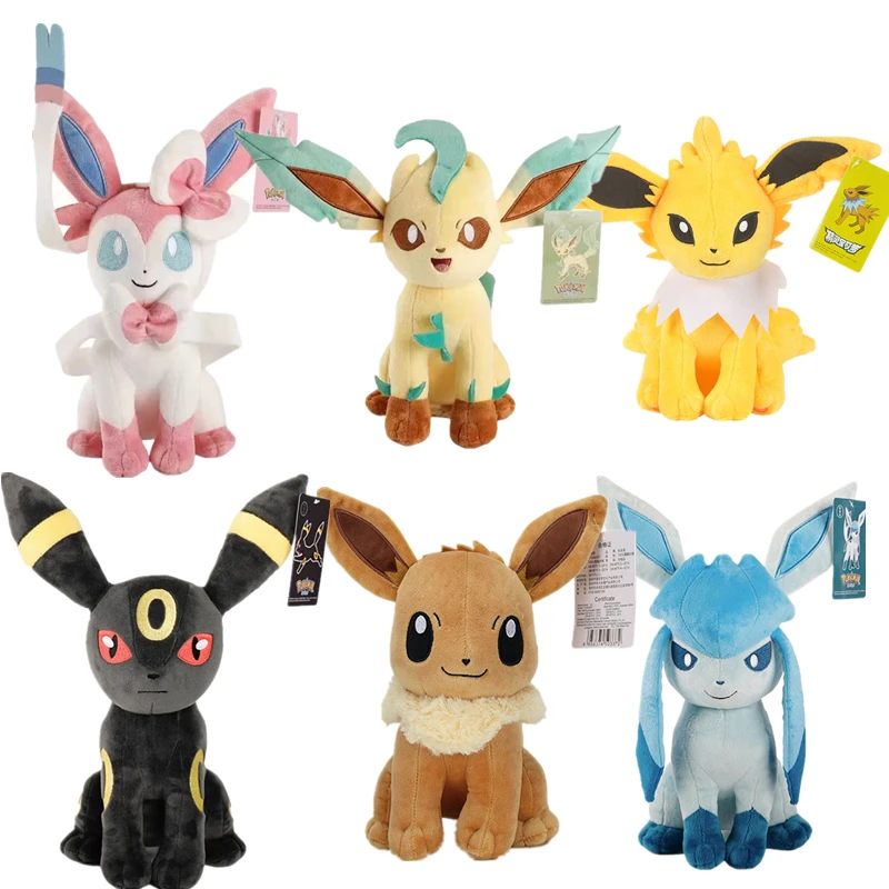 Genuine-Pok-mon-Doll-Pikachu-Plush-Toy-Eevee-Doll-Pok-mon-Cute-Ragdoll ...