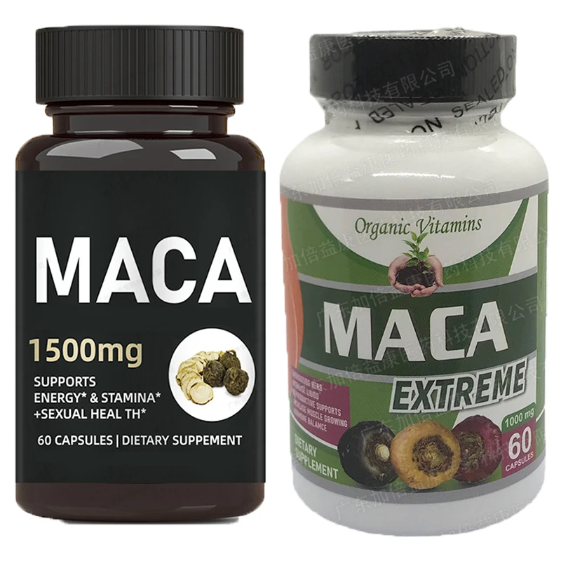 2-bottles-maca-capsules-as-dietary-supplements-to-supplement-energy ...