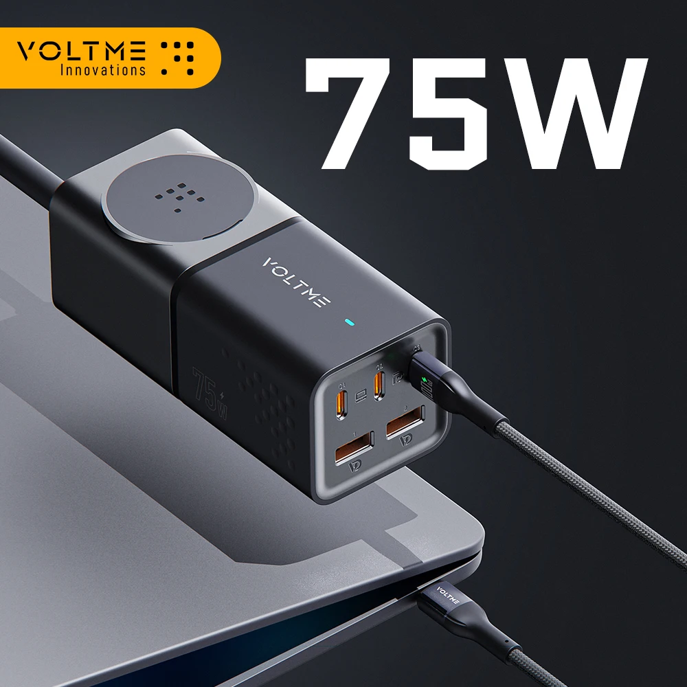 VOLTME-75W-Charging-Station-USB-C-Charger-Portable-Power-Strip-for ...