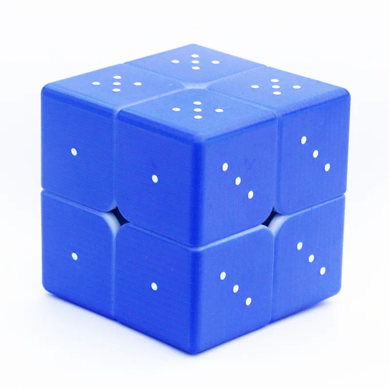 3D Printing 2x2 Speed Cube Braille for The Blind Cube Puzzle Cubes ...