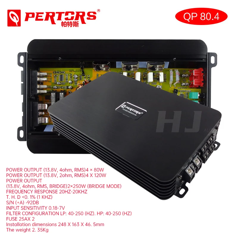 1pcs Car Power Amplifier 4*120w Car Subwoofer Audio Speaker Amp 4 ...