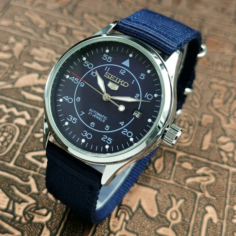 Seiko-reloj-mec-nico-autom-tico-SNK809K2-para-hombre-cron-grafo ...