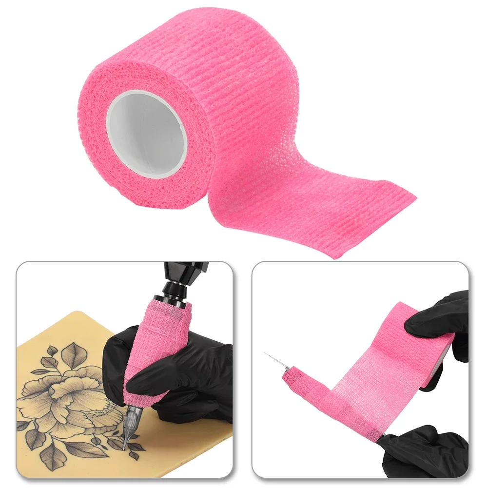 Tattoo-Bandage-Tape-Self-Adhesive-Tattoo-Grip-Wraps-Elastic-Finger ...