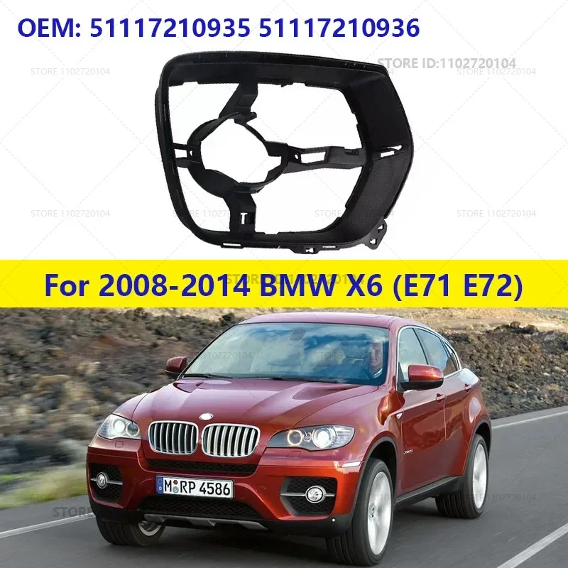 For 2008-2014 BMW X6 (E71 E72) Front Bumper Inserts Fog Light Grill ...