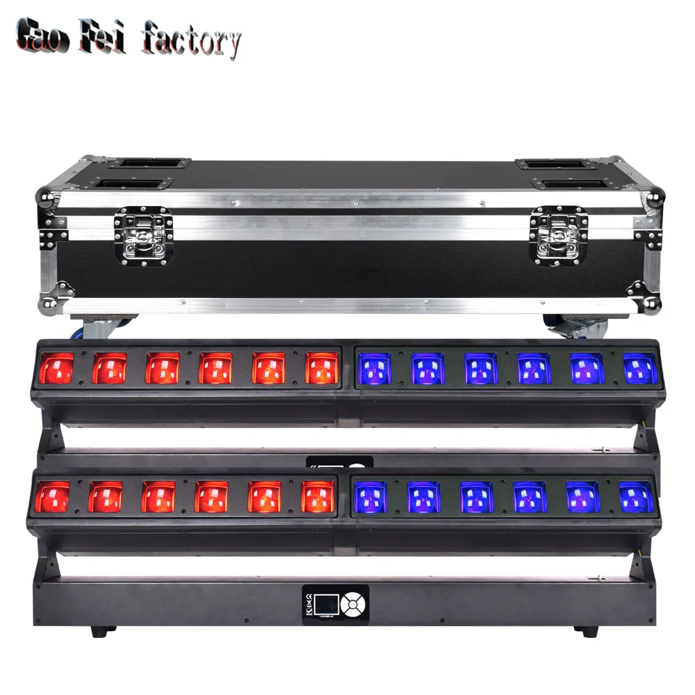 2PCS DJ 12x40W Pixel Bar Light Led Moving Head Beam Lights Zoom Wash ...