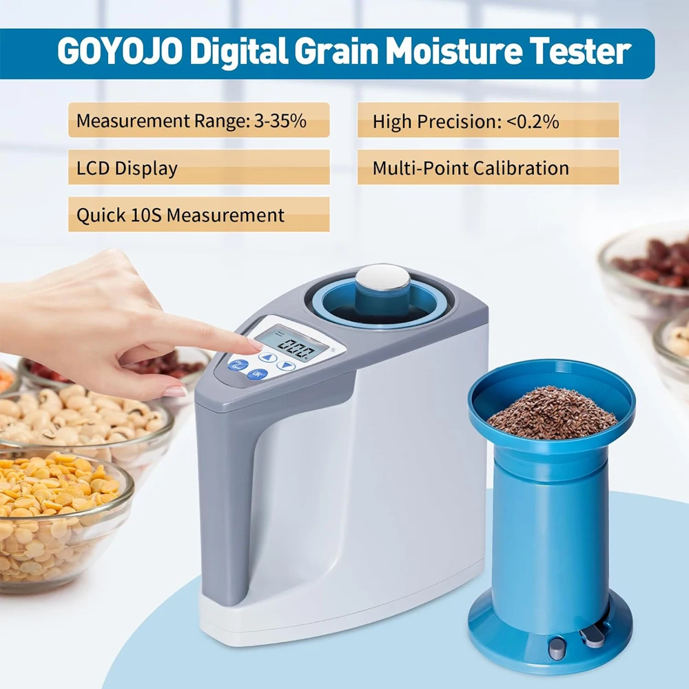 High Precision LDS-1G Grain Corn Wheat Moisture Humidity Gauge Meter ...