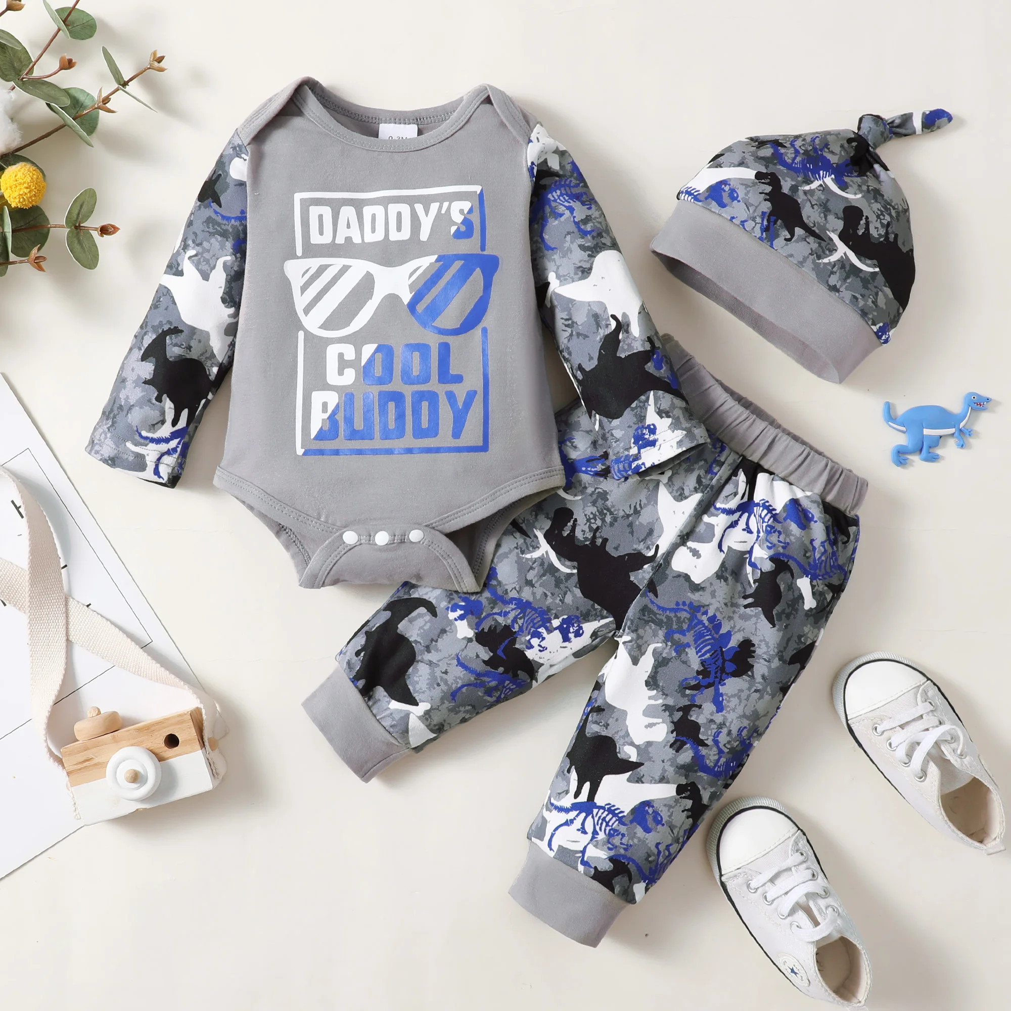 Newborn-Baby-Boy-Clothes-3pcs-Cute-Coming-Home-Outfit-for-Baby-Boy-Gift ...