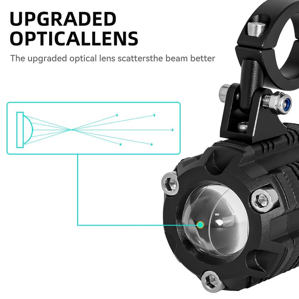 Motorcycle-Spotlights-Fog-Light-Clamps-Tube-Clamp-Mount-Kit-For ...