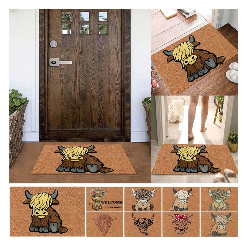 Cow-Welcome-Mats-Outdoor-Indoor-Front-Door-Mat-for-Entryway-Entrance ...