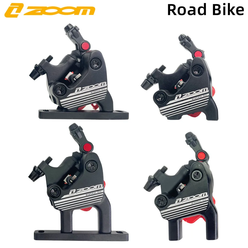 ZOOM Road Bicycle Hydraulic Disc Brake 140mm 160mm Flat Mount Road Bike ...