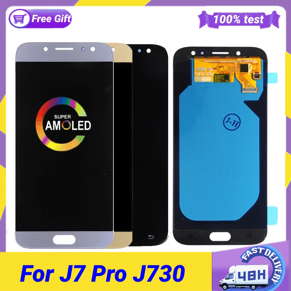 Super Amoled LCD For Samsung Galaxy J7 Pro 2017 J730 J730F J730GM/DS ...