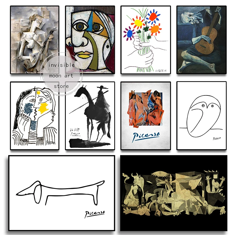 Pintura-en-lienzo-de-Pablo-Picasso-para-decoraci-n-del-hogar-carteles ...