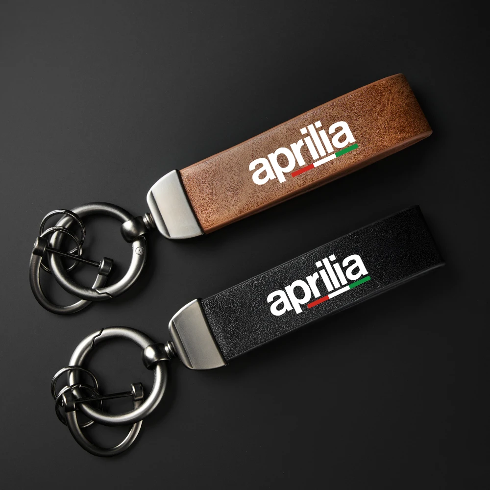 Leather-Motorcycle-Keychain-Holder-Keyring-For-Aprilia-RSV4-RSV1000-R ...
