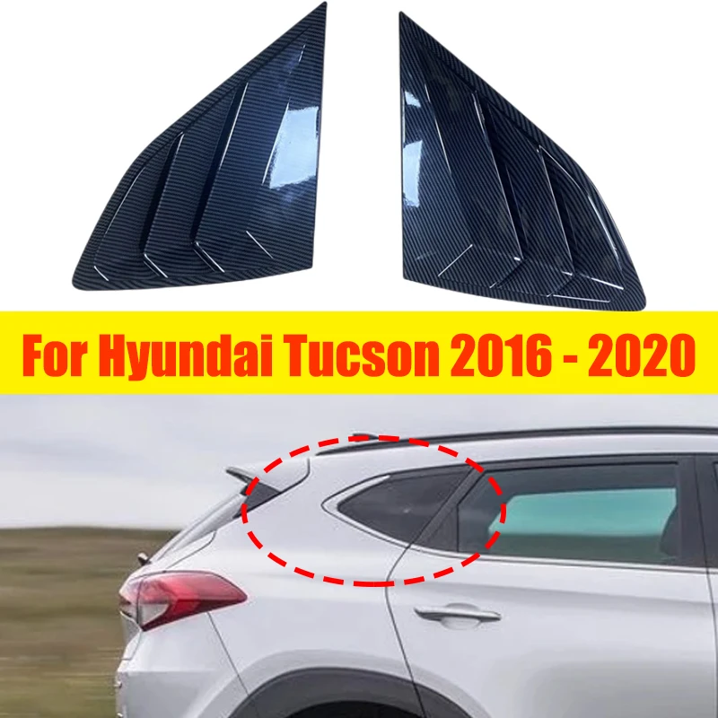 For Hyundai Tucson 2016 2020 2Pcs Car Rear Window Side Vent Shutter ...