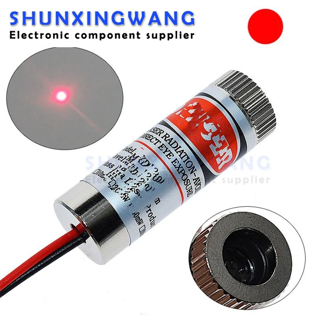Red Point / Line / Cross Laser Module 5mW 650nm Focus Adjustable Laser ...