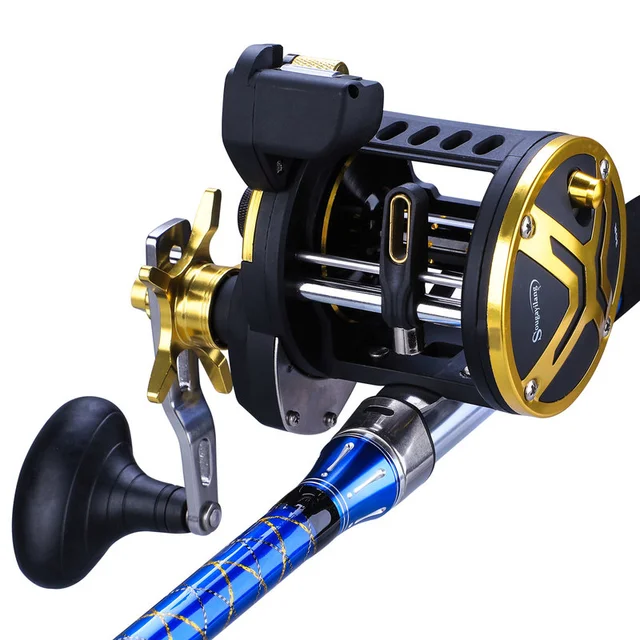 Sougayilang Saltwater Fishing Reels Cast Drum Wheel Trolling Casting ...
