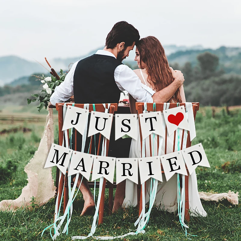 Just Married Vintage Sign