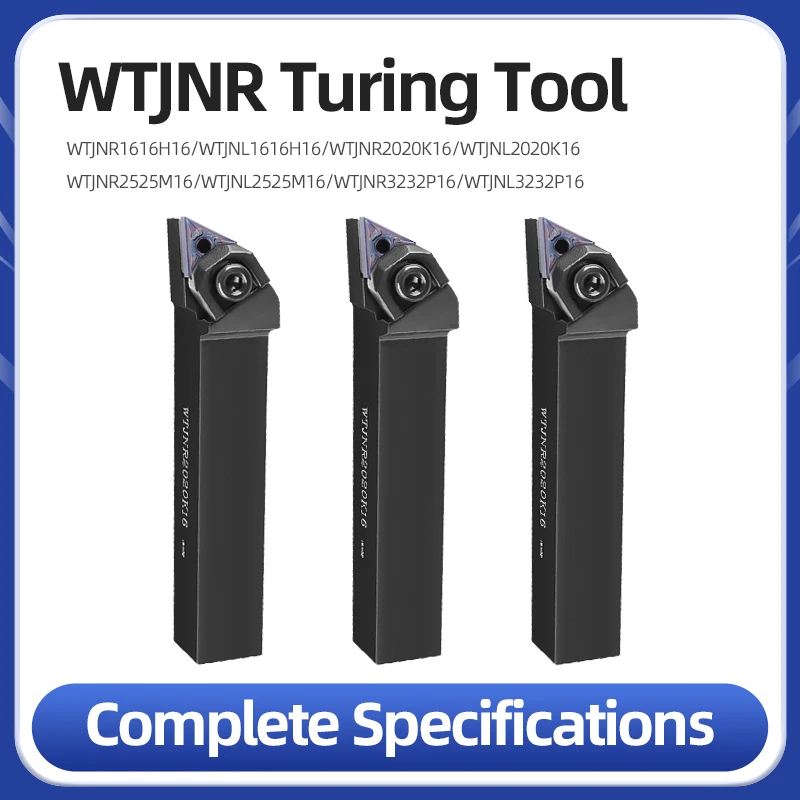 WTJNR External Turning Tool Holder 10PCS WTJNL Lathe Bar WTJNR2020K16 WTJNR 1616H16 Turning ...