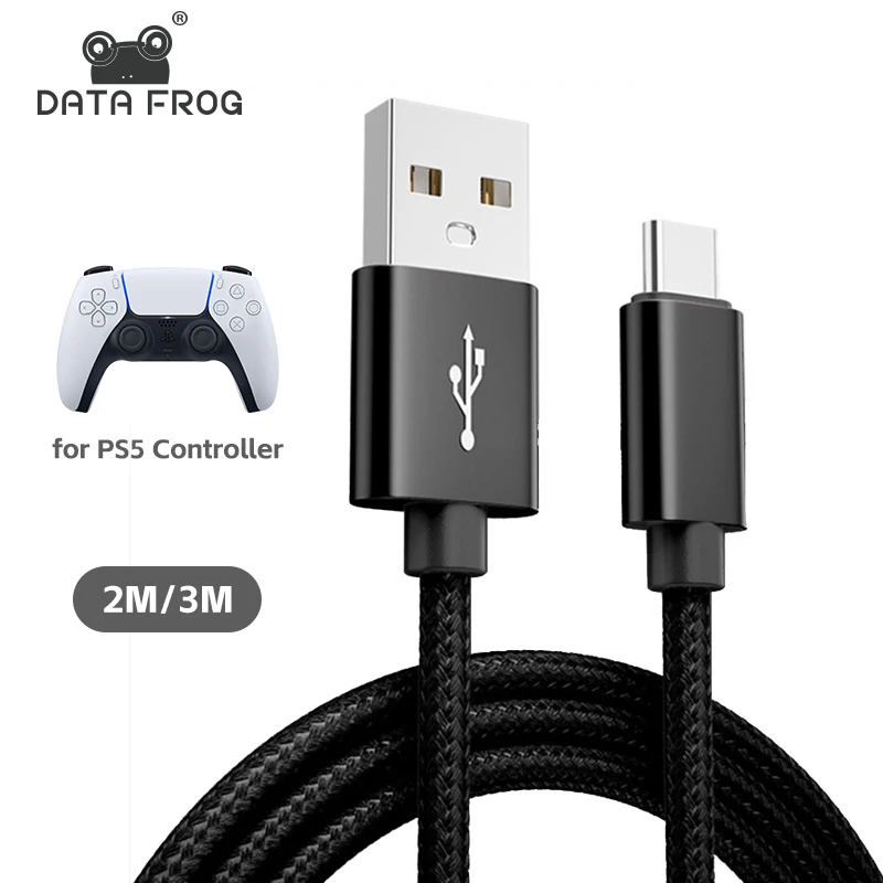 DATA-FROG-3m-Charging-Data-Cable-For-PS5-PS4-Controller-USB-Type-C ...