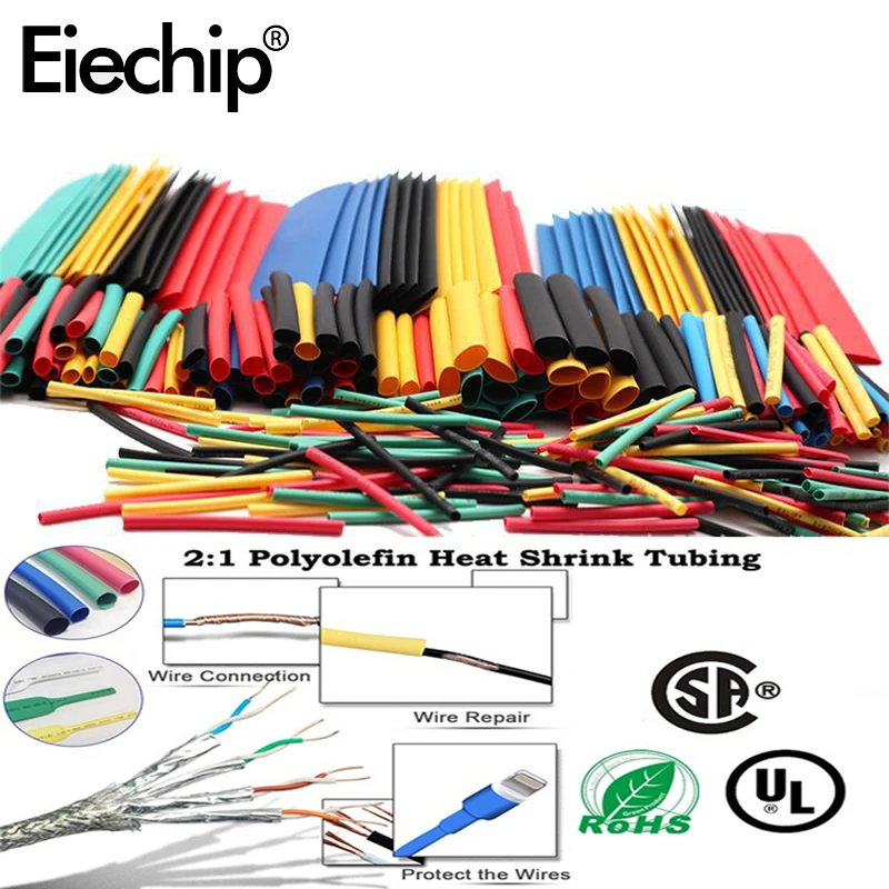 60-560pcs Heat-shrink Tubing Thermoresistant Tube Heat Shrink Wrapping ...