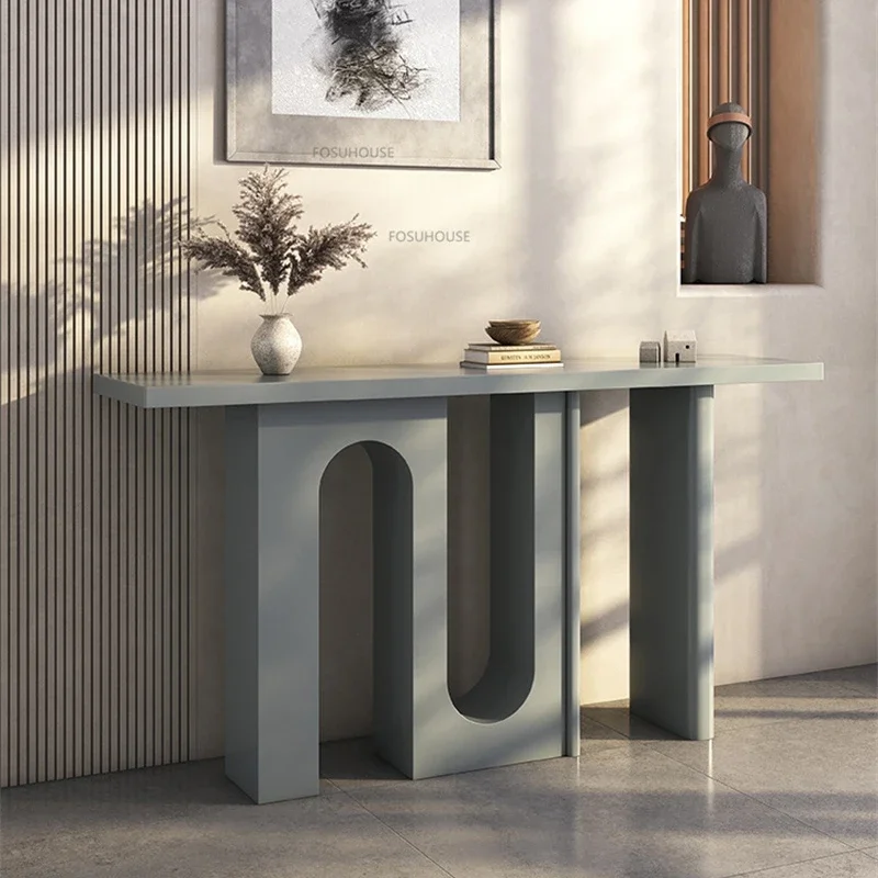 Simple-Solid-Wood-Console-Table-For-Modern-Living-Room-Furniture-Consol ...