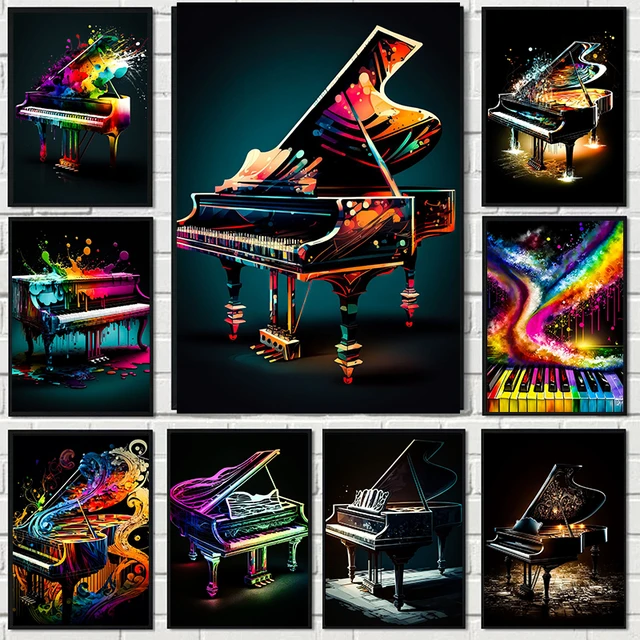 Colorful Grand Piano