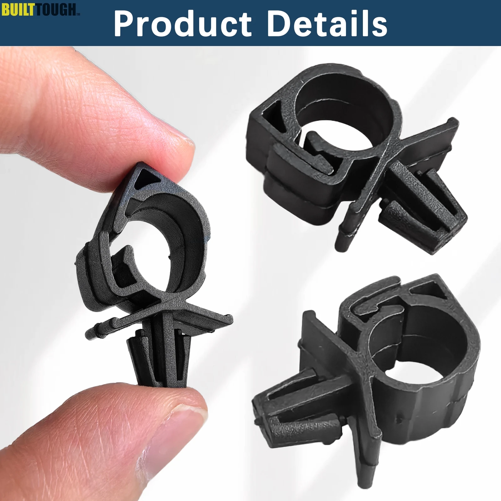 10pcs Car Wiring Harness Fastener Fixed Retainer Clip Automobile Pipe ...