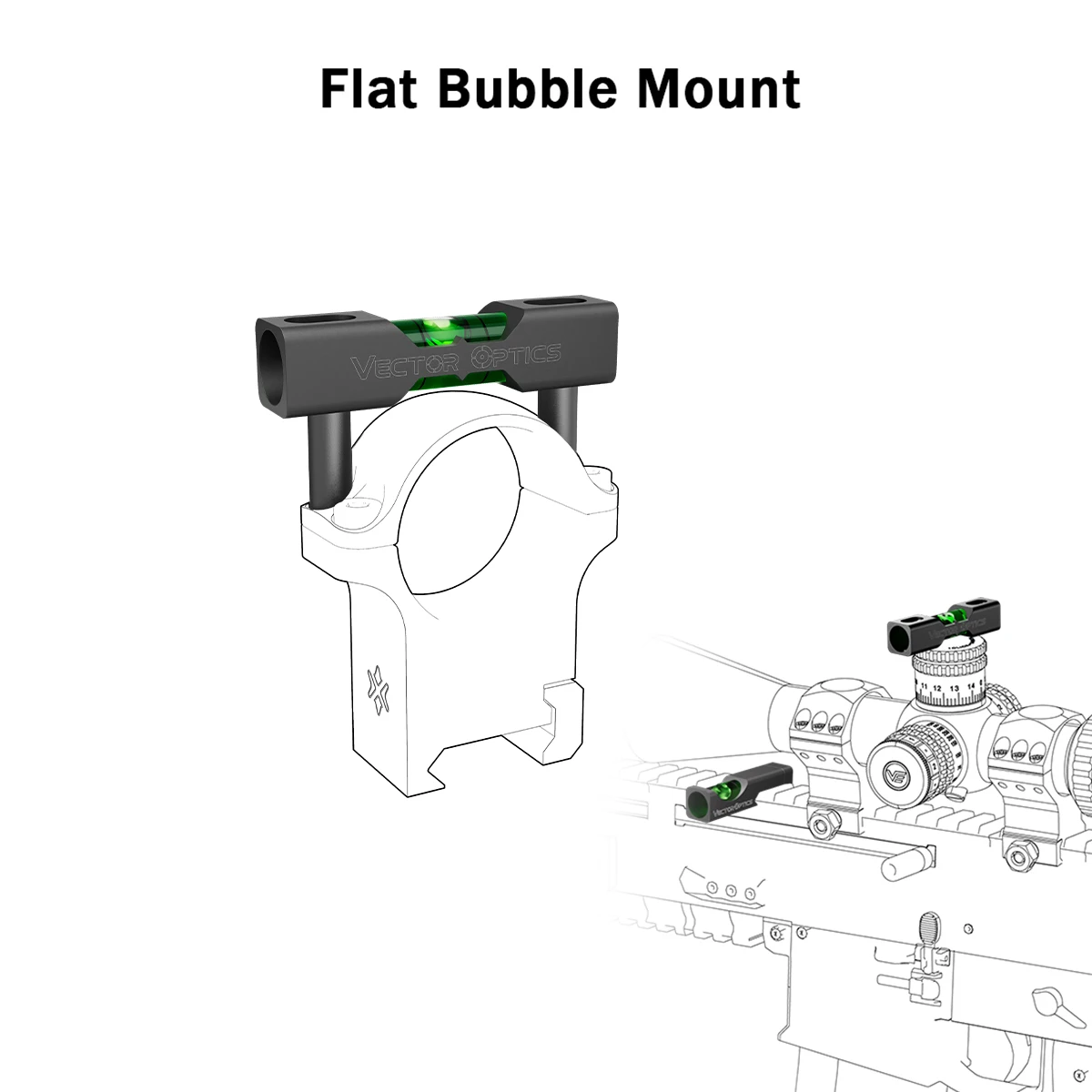 Vector-Optics-Universal-Bubble-Level-Mount-Hunting-Scope-Flat-Anti-Cant ...