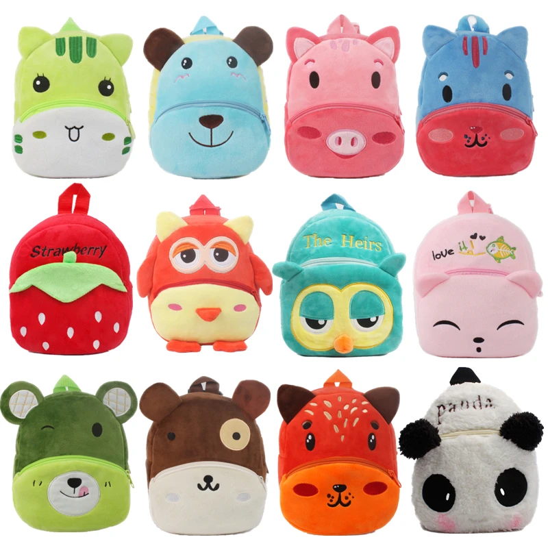Toddler-Plush-Backpack-Cute-Kindergarten-Baby-Backpacks-for-Boy-Girl-3D ...