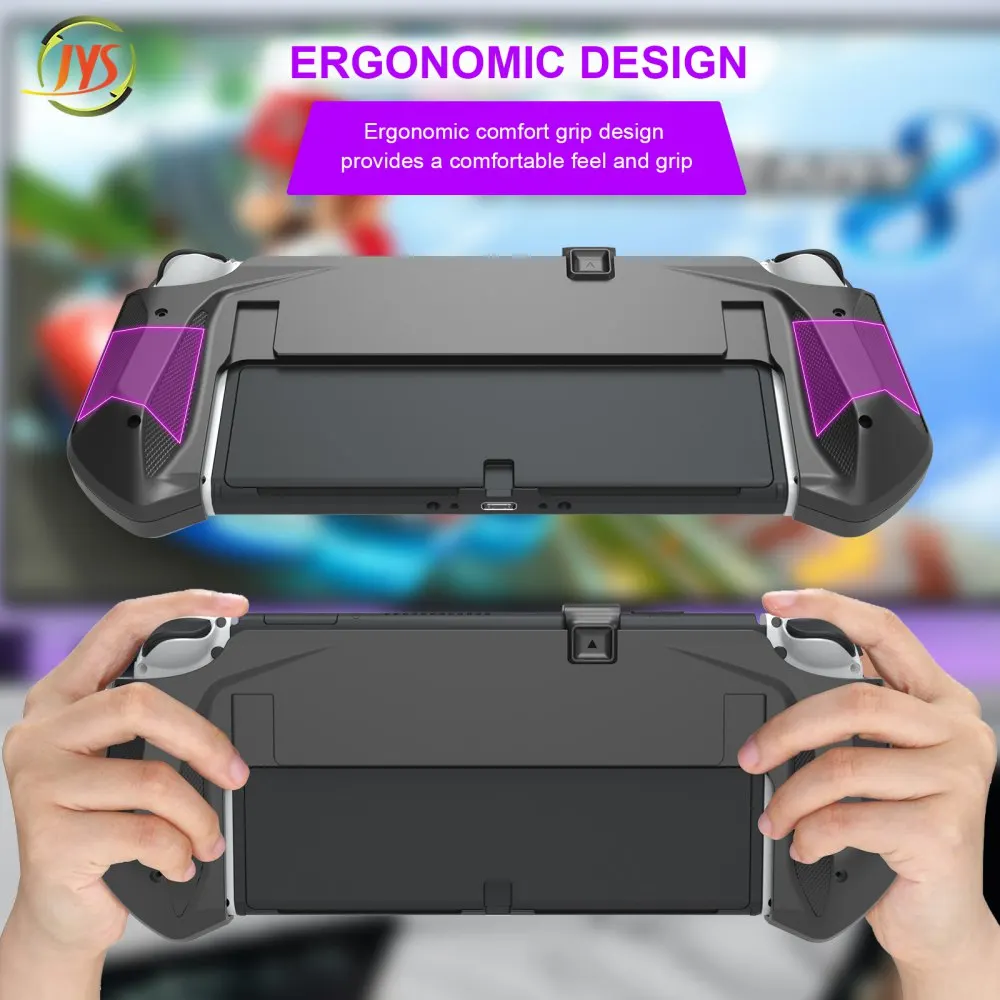 Ergonomic-Handheld-Grip-Cover-Dockable-Case-for-Nintendo-Switch-Oled ...