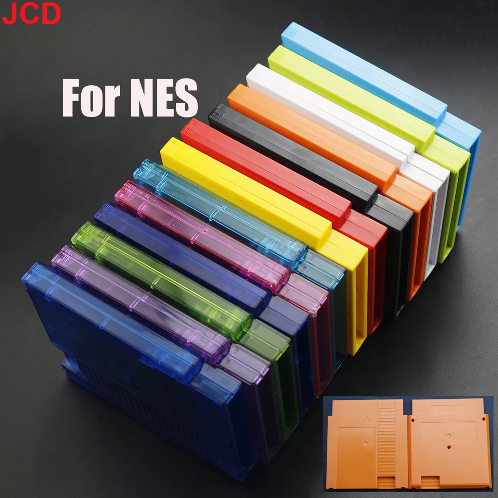 JCD-1pcs-Hard-Plastic-Case-Cartridge-Shell-Cover-For-NES-60Pin-To-72Pin ...