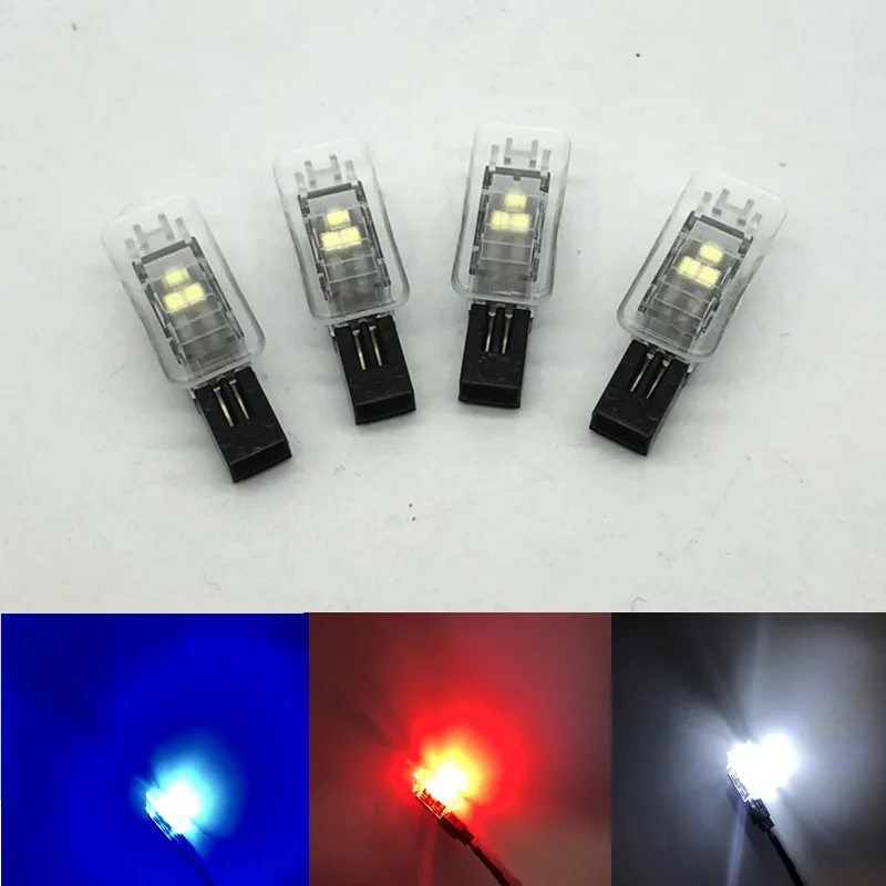 Blue-red-white-3-smd-car-interior-LED-Footwell-Light-Foot-Step-Space ...