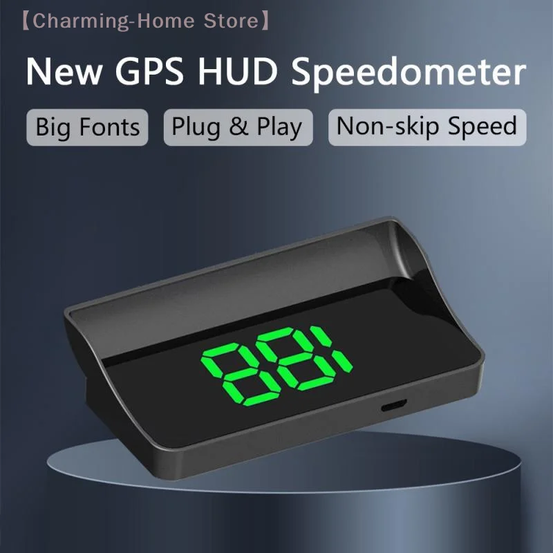【M】Car Universal HUD Head Up Display Digital Speedometer Projector KM/H ...
