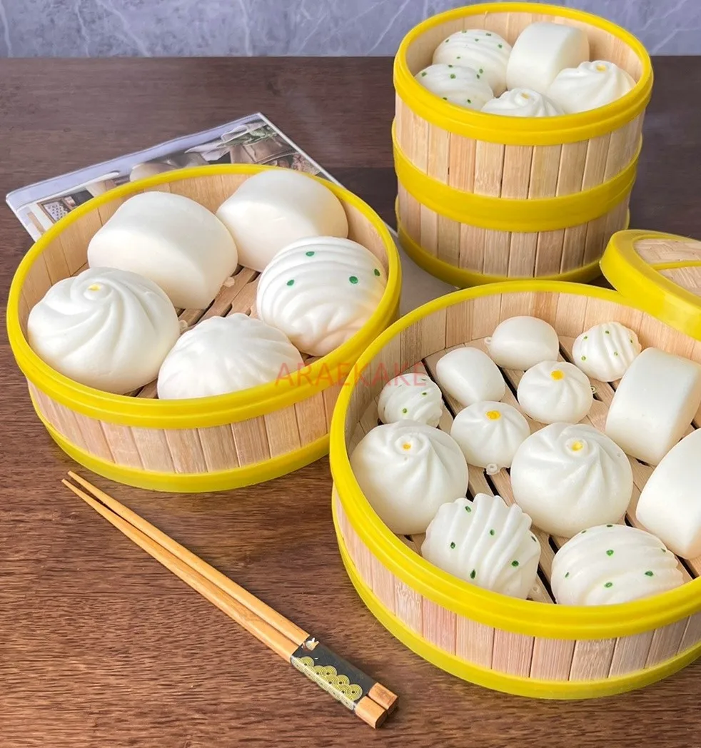 1set-Simulated-stuffed-bun-Mantou-food-model-Steamed-rolls-dumpling ...