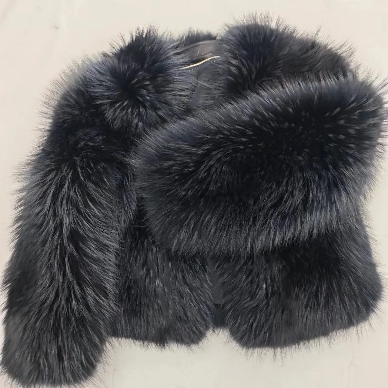 Women Winter Coats Natural Fox Fur Jacket Ladies Cropped Fur Jacket ...