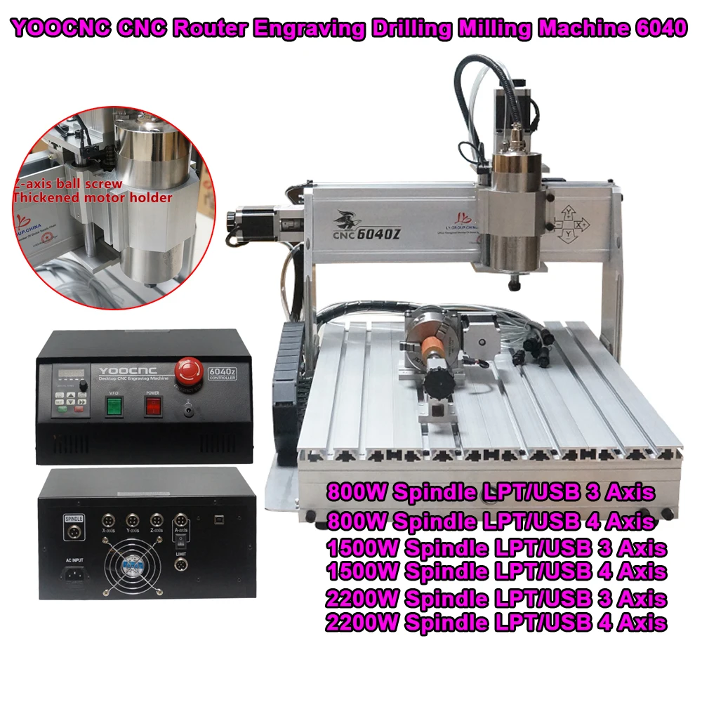 CNC-6040-Milling-Engraving-Machine-4060-2-2kw-1-5kw-0-8kw-4-Axis-USB ...