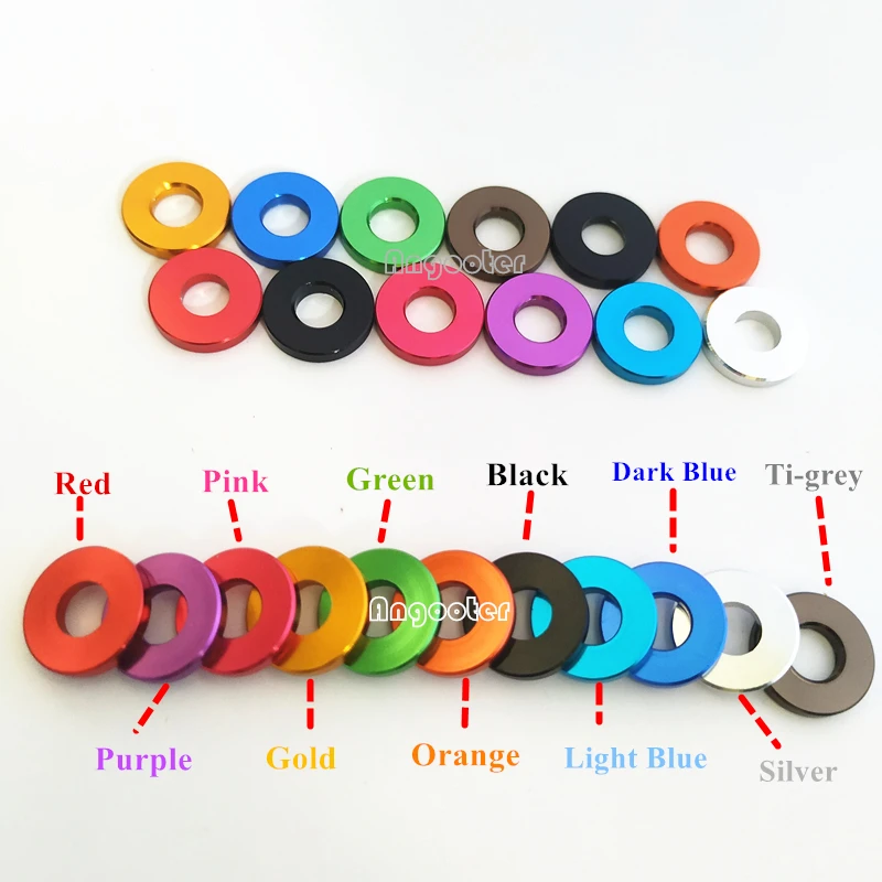 Rondelle plate en aluminium M3 M5 M6 M8 M10, dimension 0.25/0.5/1/1 5/2 ...