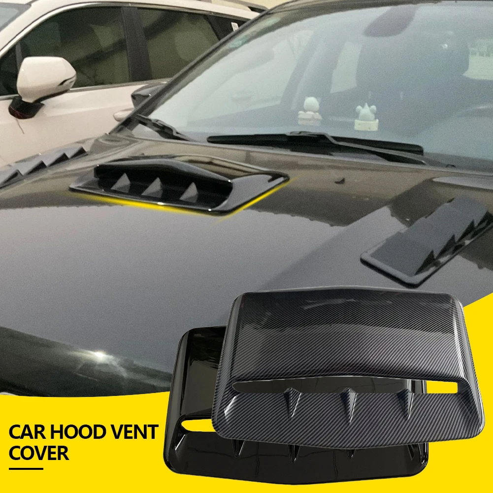 Universal Car Air Flow Intake Hood Scoop Vent Bonnet Decorative Cover ...