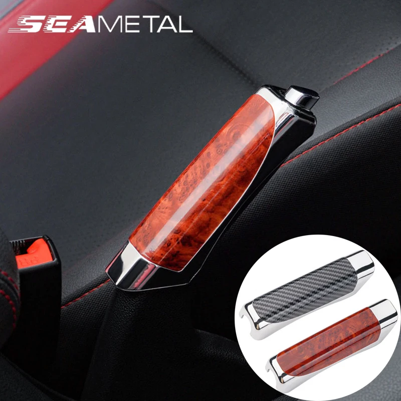 SEAMETAL-Car-Handbrake-Cover-Carbon-Fiber-Handbrake-Grips-Protective ...