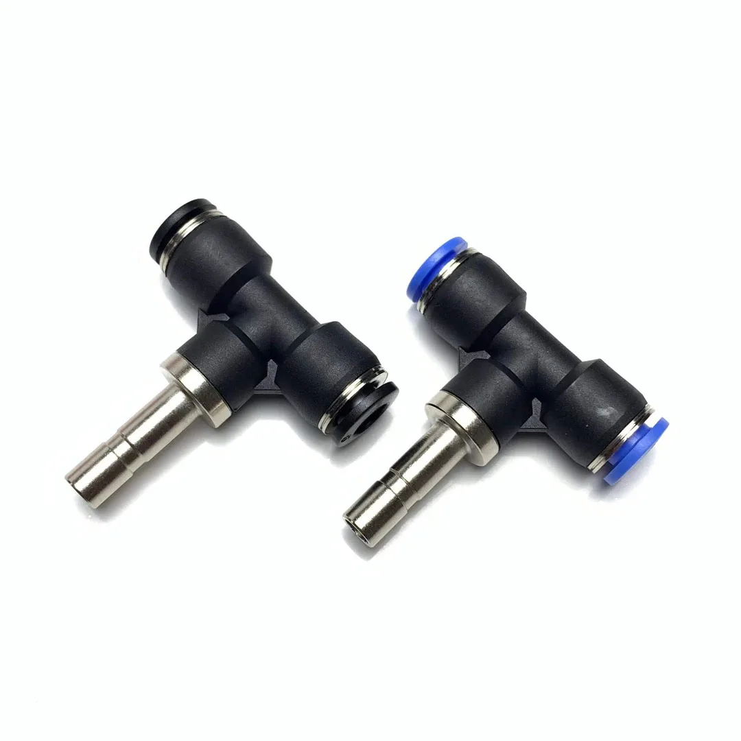 Ptj 06 Brass Plug Push-in Tee Plug Quick Push-in Tee Connector Air ...