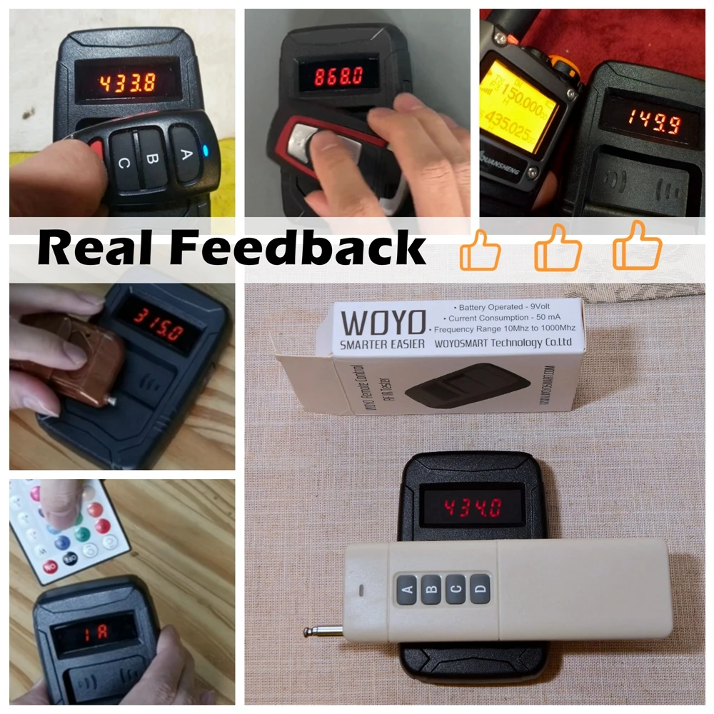 WOYO PL001 – Universal Remote Frequency Tester (10–1000MHz)