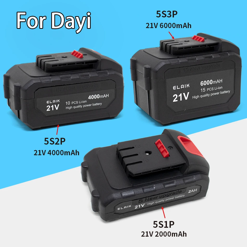 18V 21V 388VF Battery Rechargeable 2000mah 4000mah 6000mah Lithium Ion ...