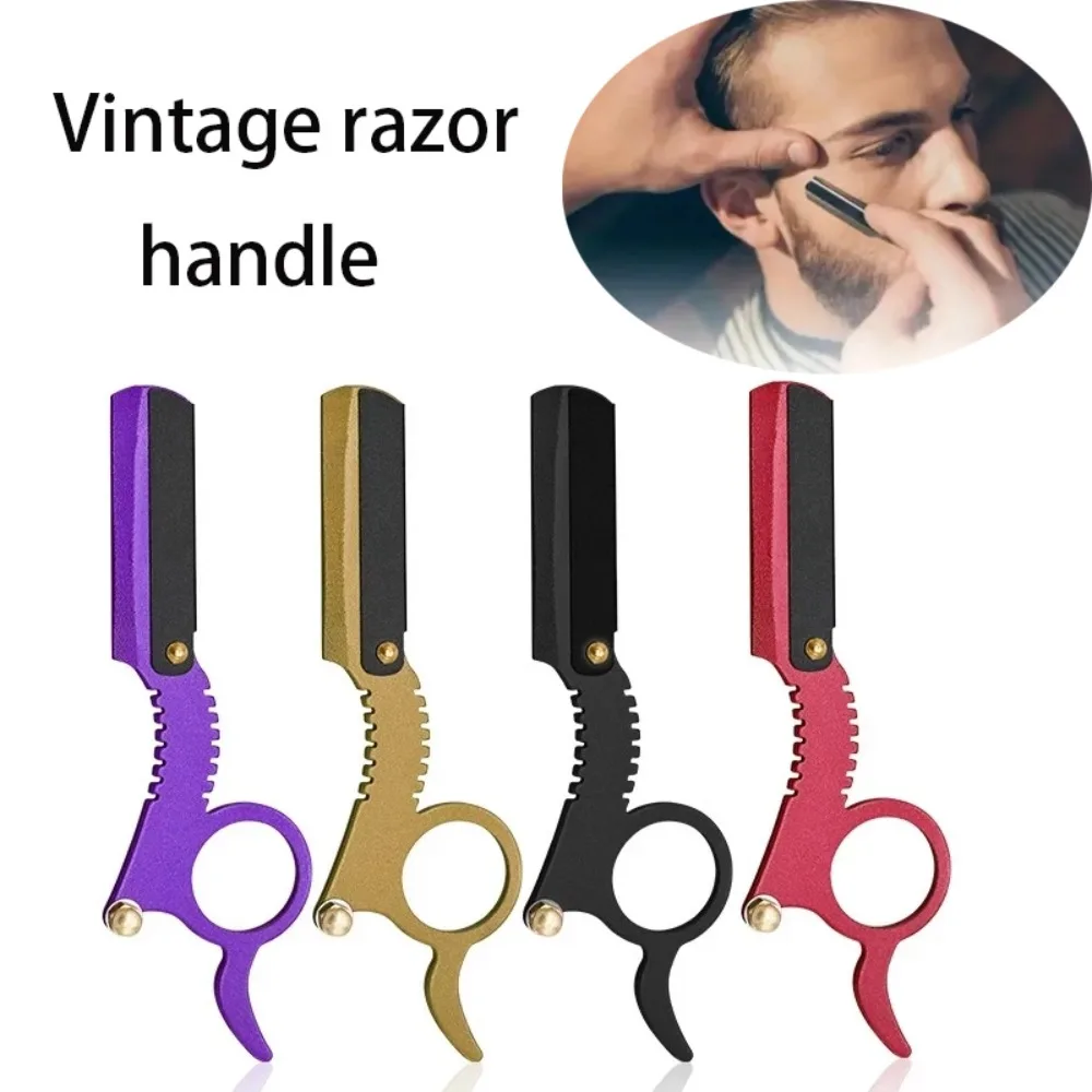 Thumb-Manual-Razor-Straight-Edge-Haircut-Beard-Eyebrow-Shaver-Men ...