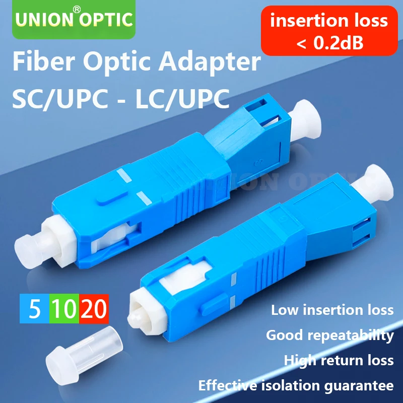 5-10-20-PCS-SC-Male-To-LC-Female-Single-Mode-Hybrid-Optical-Adapter ...