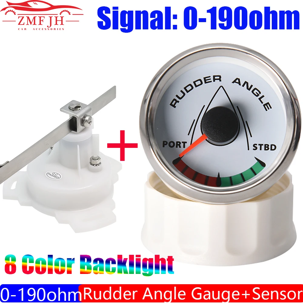 52mm-Boat-Marine-Rudder-Angle-Indicator-0-190-ohm-With-Rudder-Angle ...