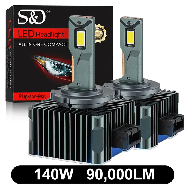 90000LM D3S LED D1S D2S D4S D5S D8S Led 140W Headlights HID D1R D2R D3R D4R D5R D8R Bulb Canbus ...