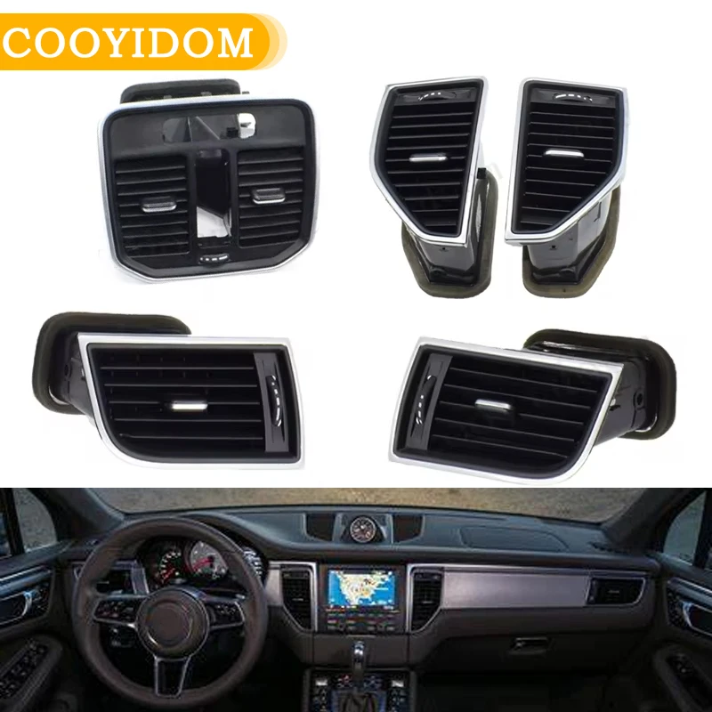 For-Porsche-Macan-2014-2015-2016-2017-Front-Left-Right-Rear-AC-Air-Vent ...
