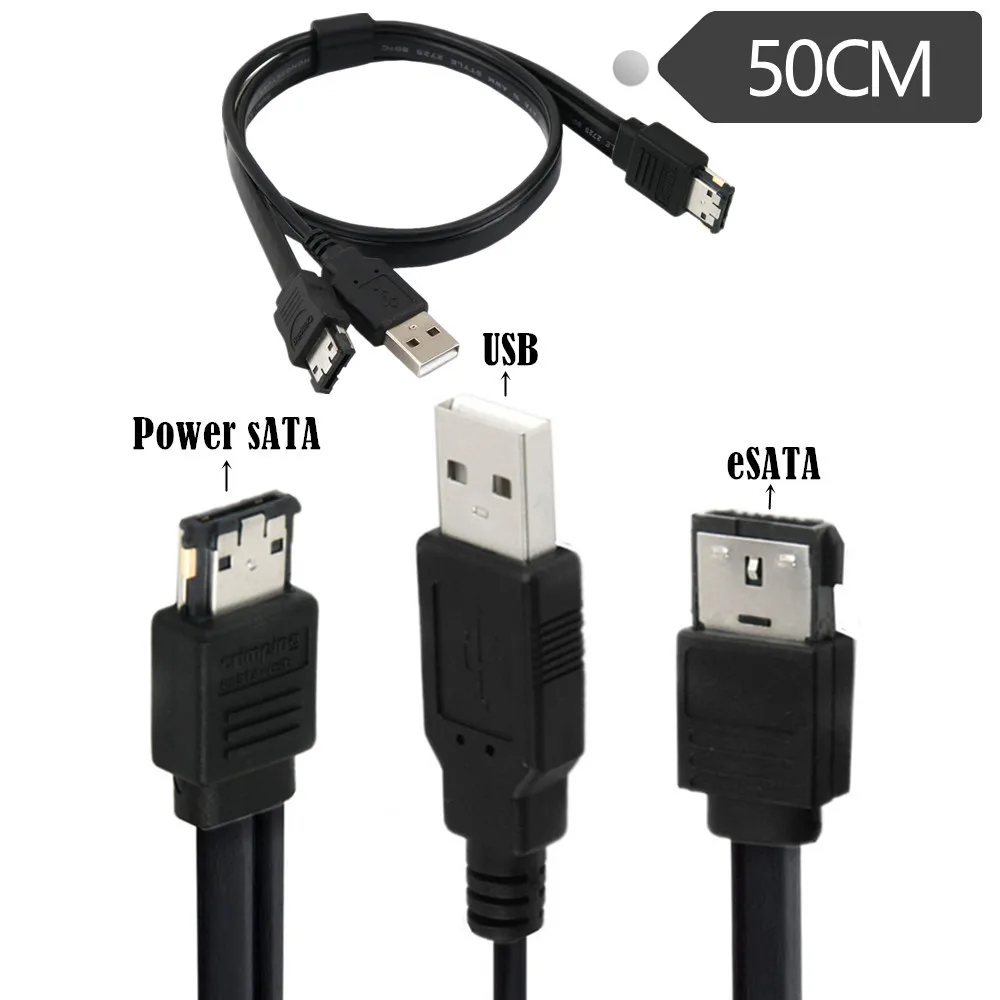 USB-eSATA-male-to-power-eSATA-male-adapter-cable-0-5m-COMBO-adapter ...