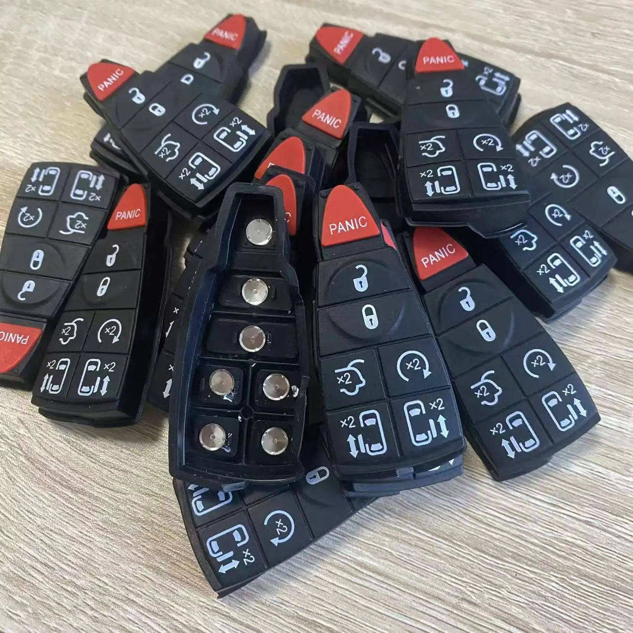 DUDELY 10pcs Replacement Rubber Key Button Pads Smart Remote Housing ...